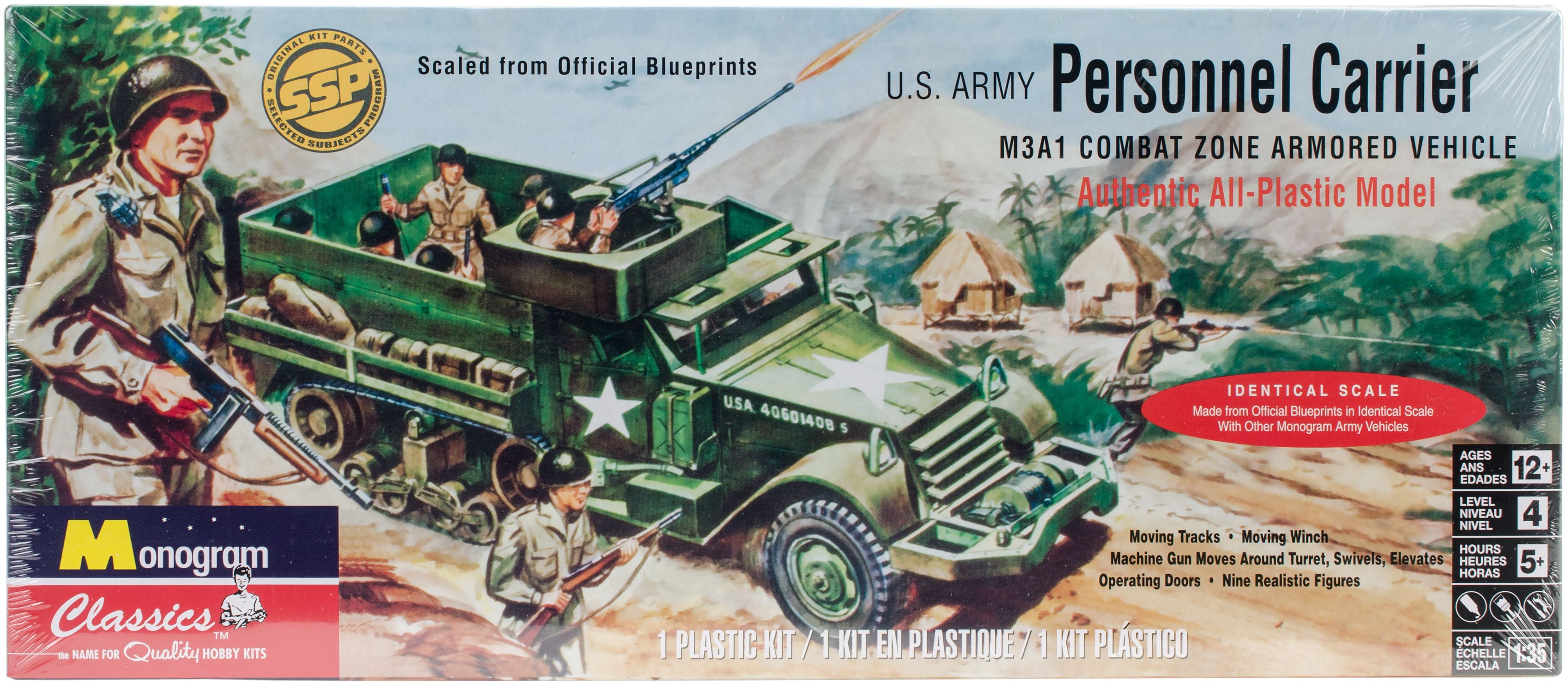 Plastic Model Kit-Personal Carrier Half Track - Walmart.com