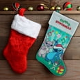 20 inch Stich Stocking, Velvet Material, by Ruz - Walmart.com