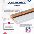 Randall Manufacturing Co., Inc Oak & Aluminum Adjustable Threshold 3 5/ ...