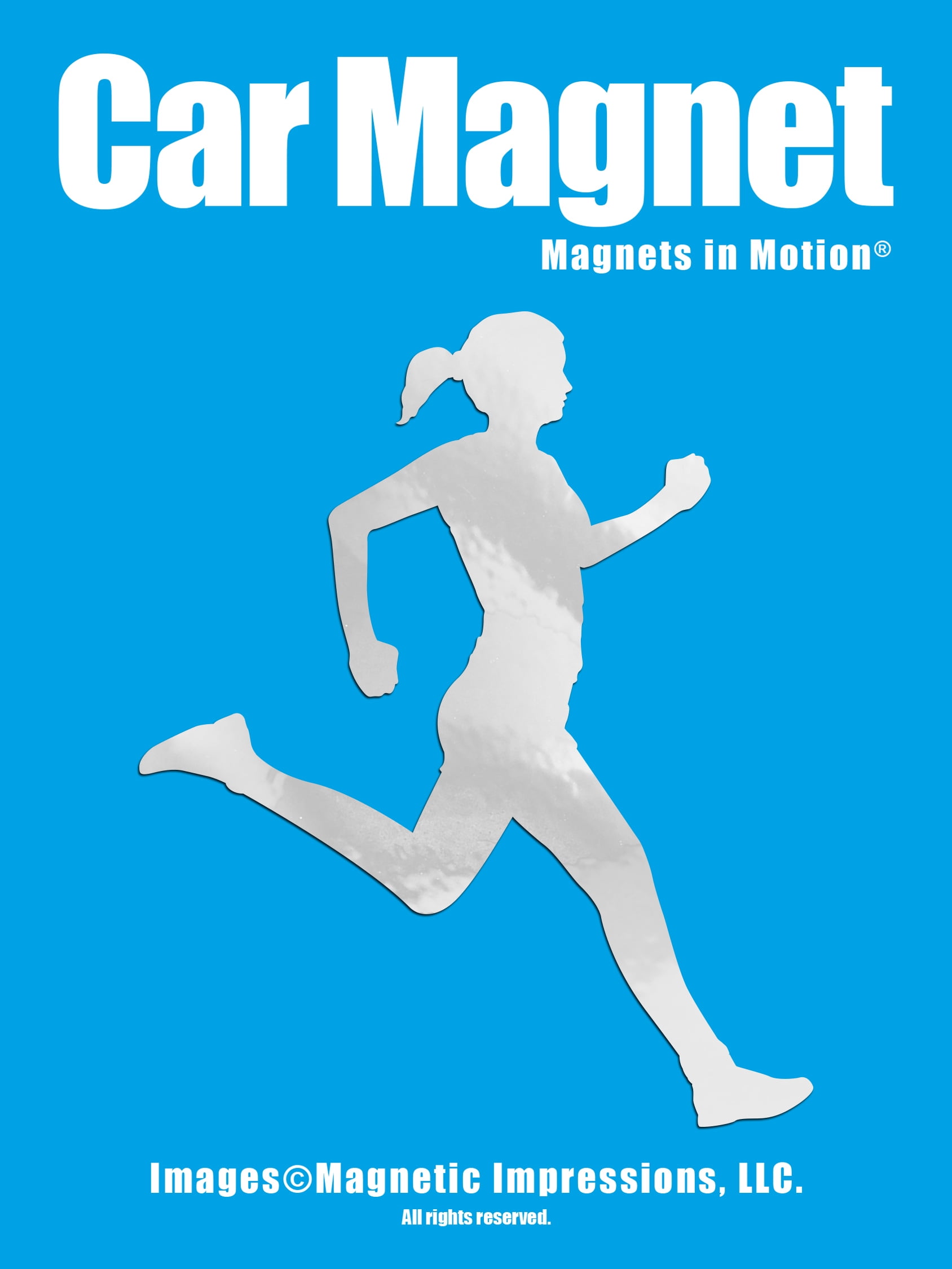 Magnets in Motion Runner Female Car Magnet Chrome - Walmart.com