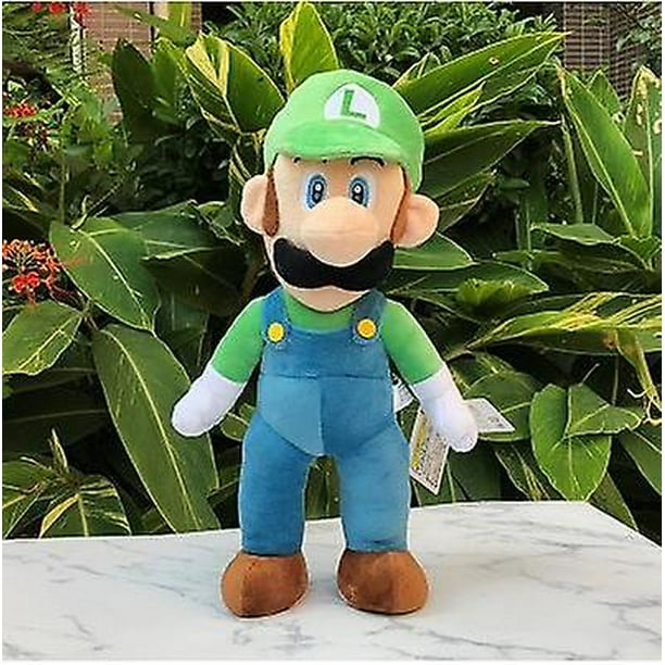 Blue Super Luigi Bros Plush Luigi Stuffed Toy Game Allstar Collection ...