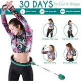 Elite Teal Smart Weighted Hula Hoop for Adults, Adjustable Infinity ...