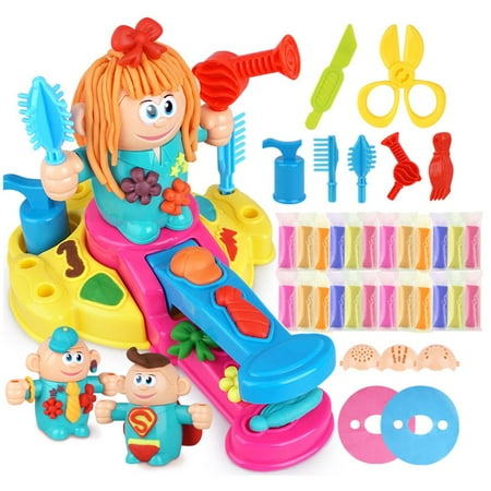 braveheart Children Model Clay 3D Barber Toy Set Non-Toxic Mold Tool ...
