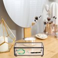 BESTYASH Glass Keepsake Box Trinket Case with Iron Frame Multiuse ...