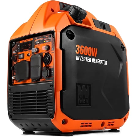 WEN Quiet 6800-Watt Dual Fuel RV-Ready Electric Start Portable Inverter ...