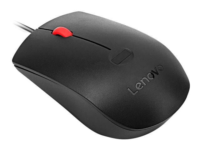 Buy Lenovo - Mouse - optical - 3 buttons - wired - USB - black - for ...
