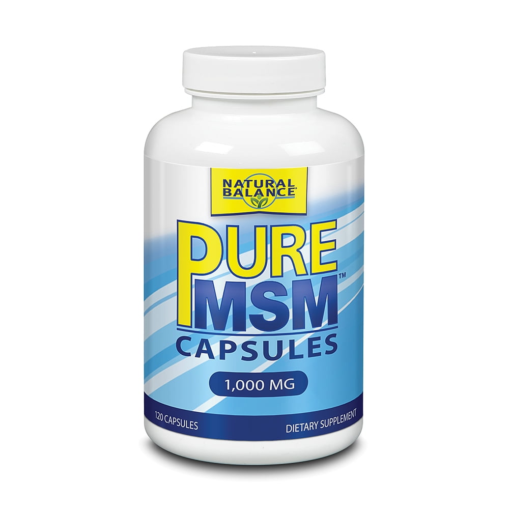 Natural Balance Pure MSM Capsules | Sulfur Supplement Helps Supports ...