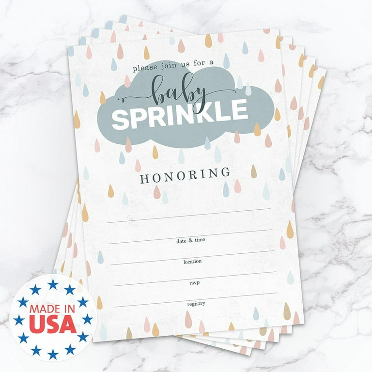 Baby Shower Sprinkle Printable Invitations Nautical Baby Sprinkle