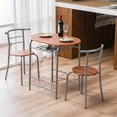 3-Piece Small Kitchen Dinette Set for Apartment, Dining Room Table Set ...