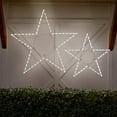 Warm White LED Christmas Star Decoratio Foldig Outdoor Star Décor ...