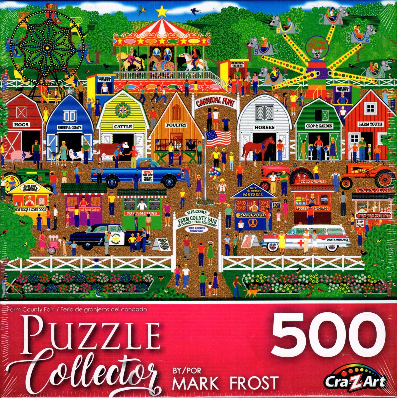 Puzzle Collector 500 Piece Puzzle - Farm County Fair - Walmart.com