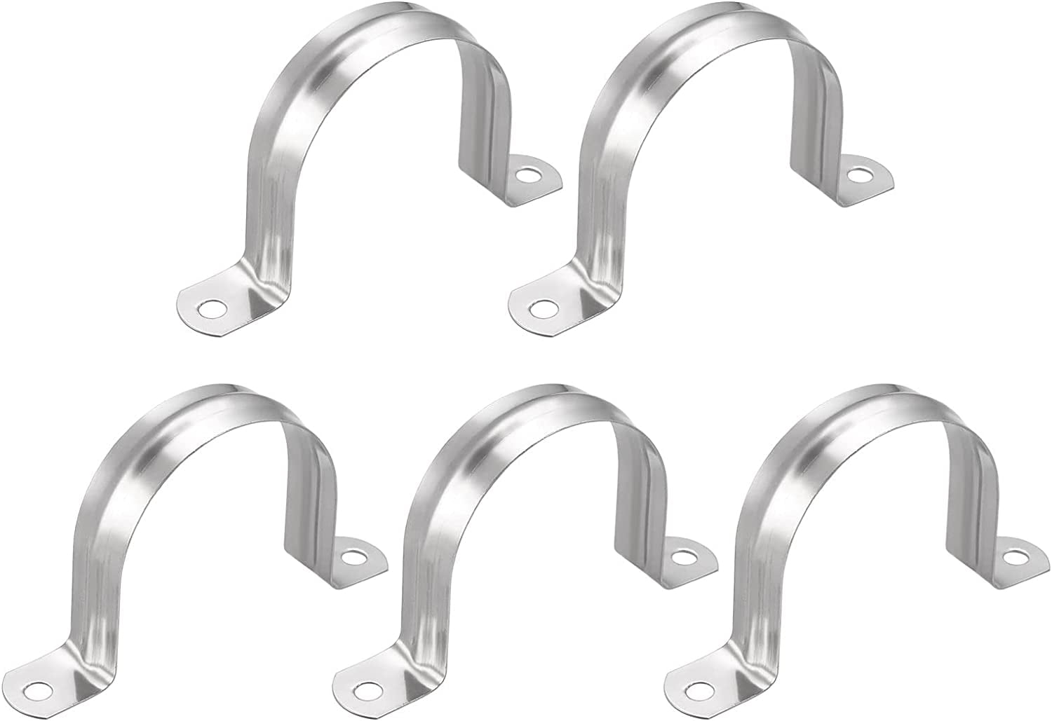 Pipe Straps Clamp (60mm/2.36") 5pcs, 304 Stainless Steel U Tube Tension ...