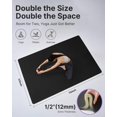 Yoga Mat Black 75*52*1/3inch Use for Pilates Fitness Home Gym Studio ...
