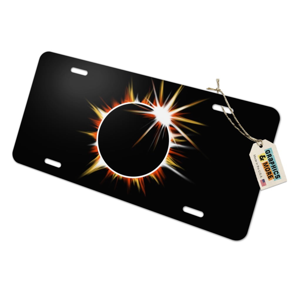 Total Solar Eclipse Painted Novelty Metal Vanity Tag License Plate ...