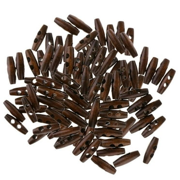 Pack of 12 Vintage Oval Wood Toggle Buttons 30mm (3cm) For Sewing ...