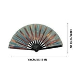 Large Hand Rave Fan Holographic Folding Popping Line Dance Fan Foldable ...