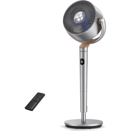 "DREO Smart Fan, 120Â° Oscillation, 9 Speeds, 6 Modes, RGB Light, 20dB ...