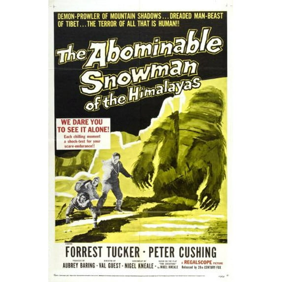 Abominable Snowman The Movie Poster Reprint Art decor 27inx40in 27x40 ...