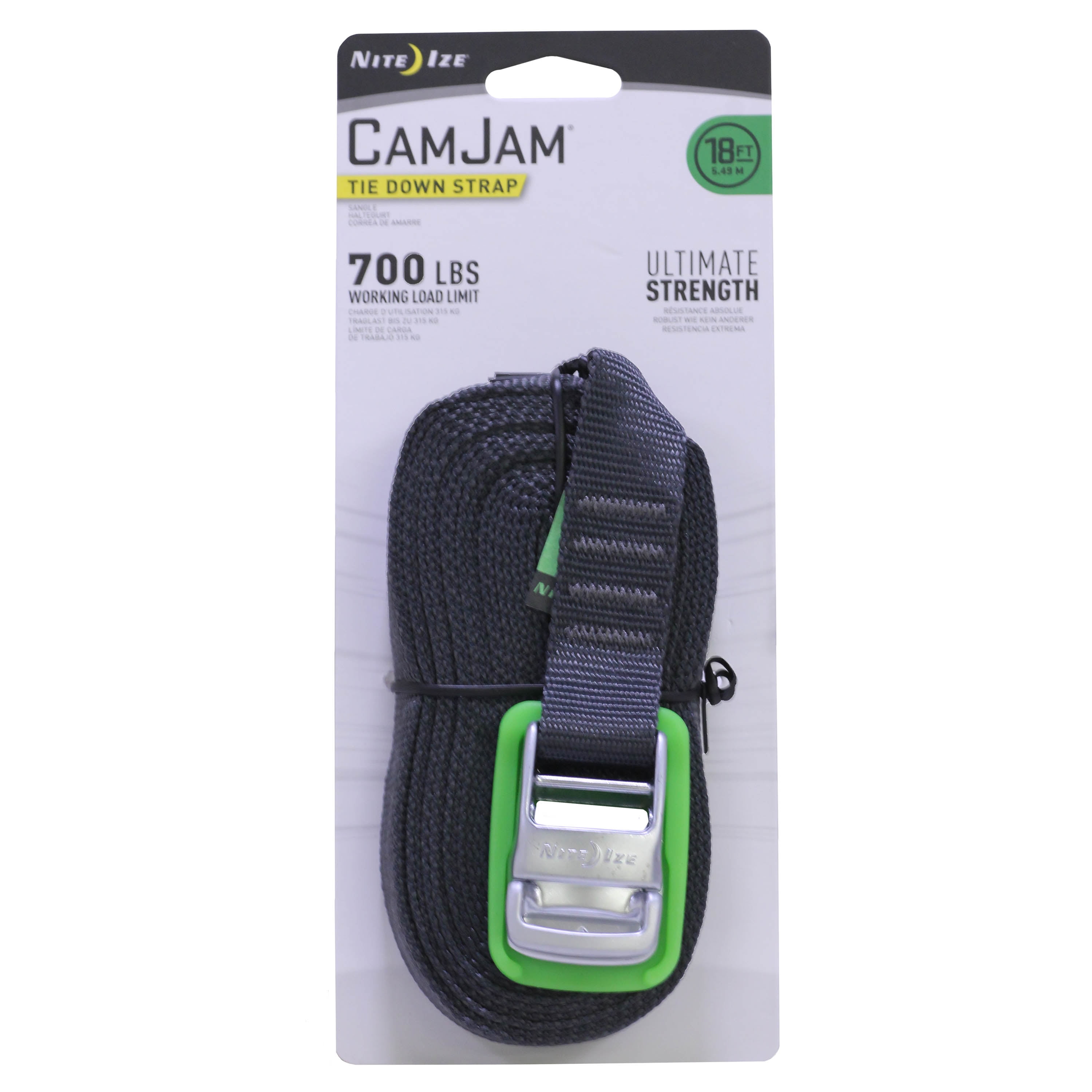 Nite Ize Camjam Tie Down Strap 18' - Walmart.com - Walmart.com