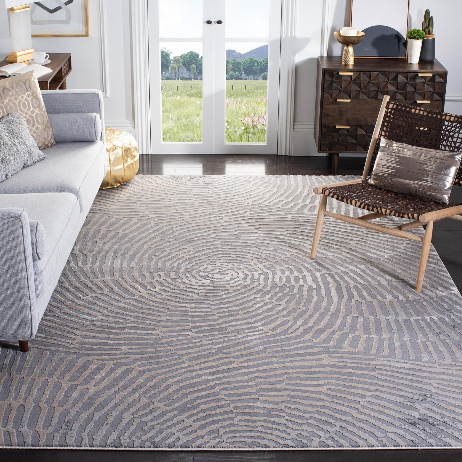 Click here for Safavieh Meadow Landen Geometric Swirls Area Rug 8... prices
