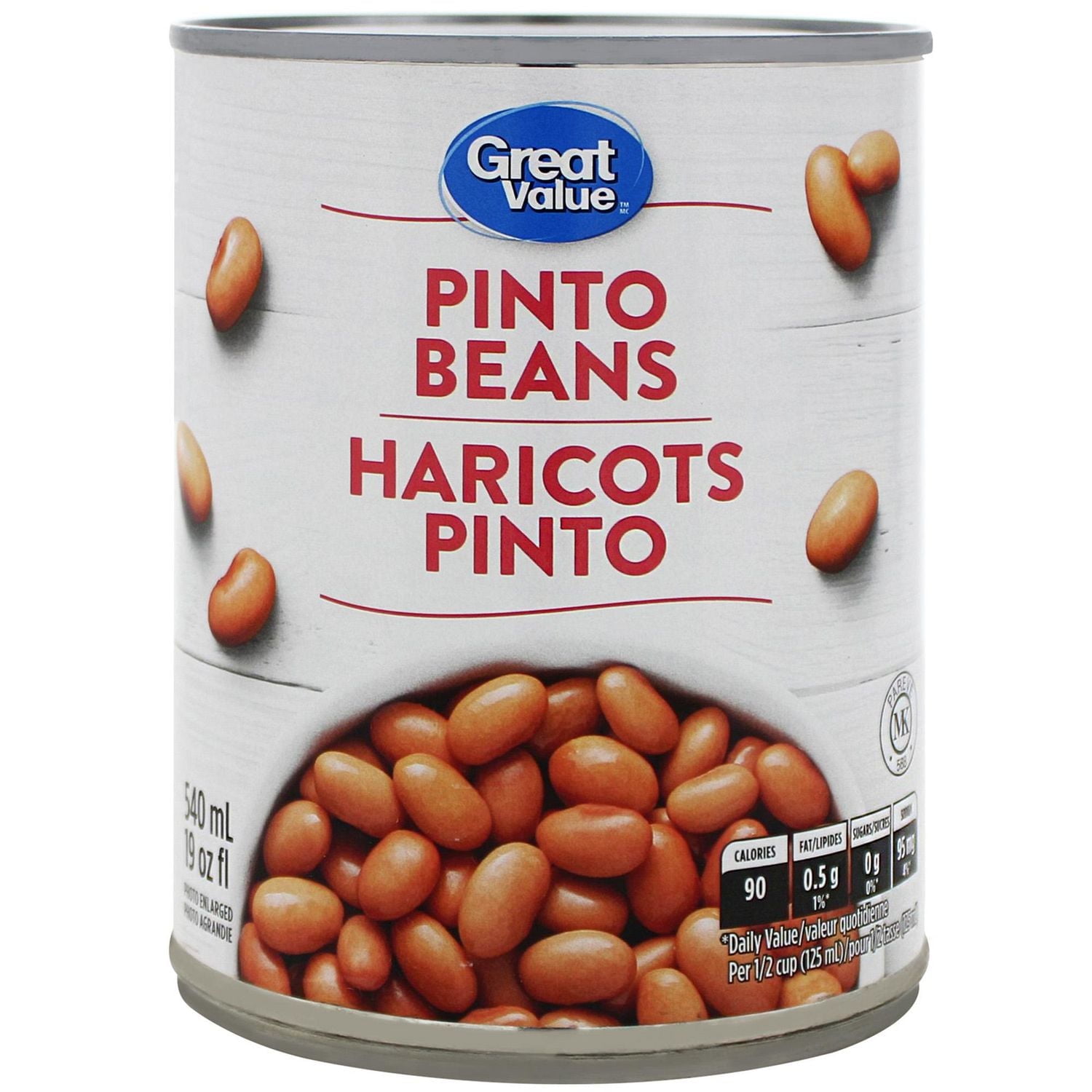 Click here for Great Value Pinto Beans 540 Ml prices