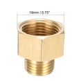 Brass Pipe Fitting, Adapter G1/4 Male x G3/8 Female Coupling 2pcs ...