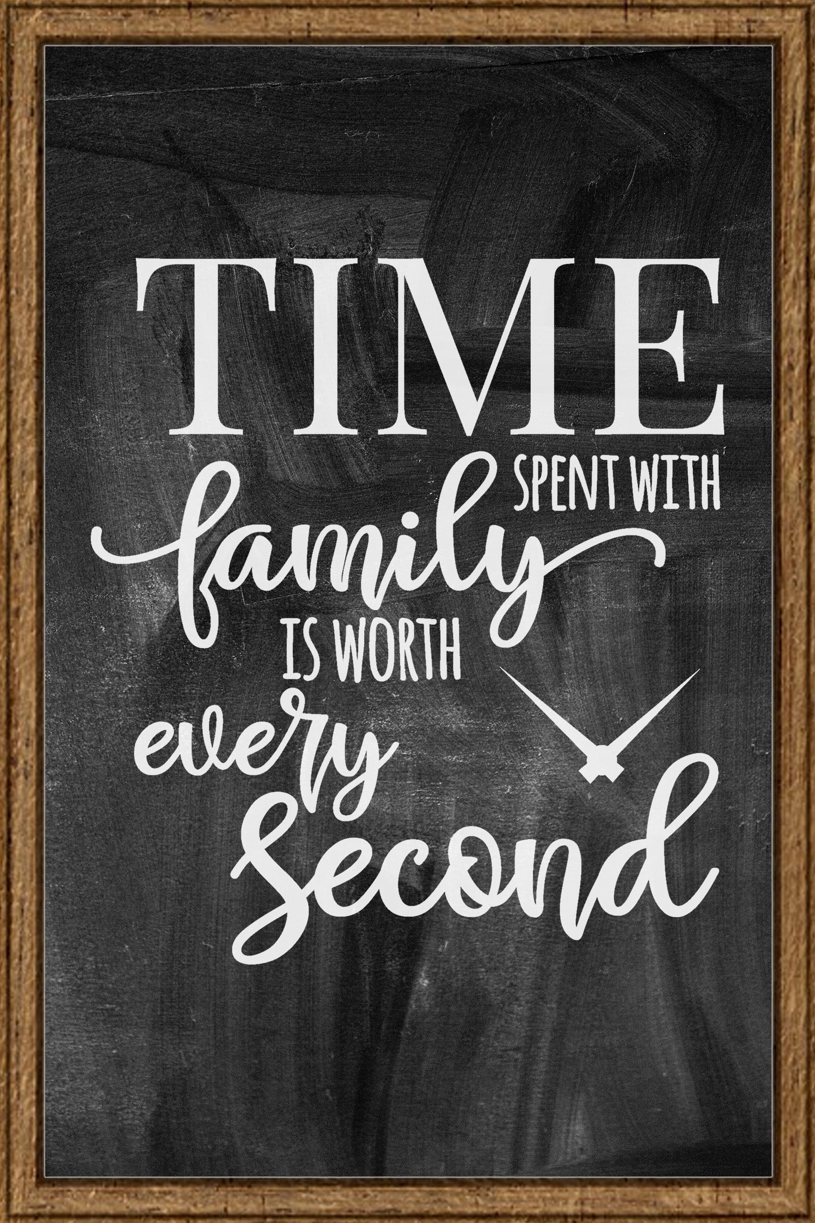Time Spent With Family Is Worth Every Second Love Home Tin Sign Chalk ...