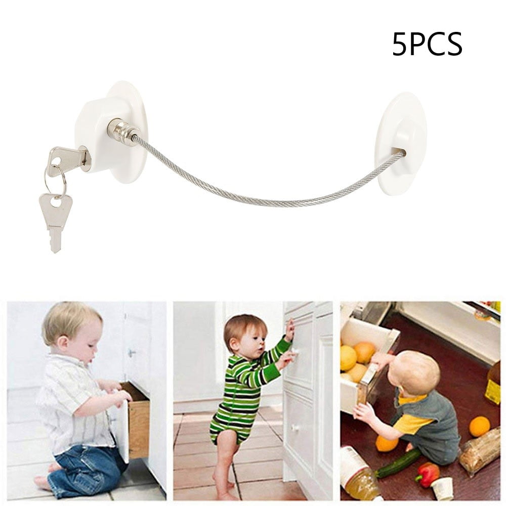 Willstar 5Pcs Child Safety Locks with Keys Strong Adhesive Window ...