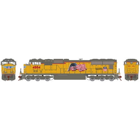 Athearn G69309 HO Union Pacific SD70M with DCC & Sound #4884 - Walmart.com