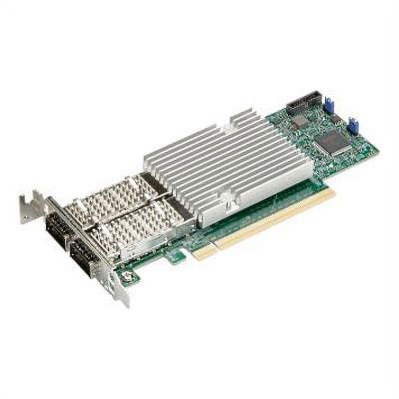 Supermicro AOC-S100GC-I2C Ethernet Controller Card Low Profile PCIe 4.0 ...
