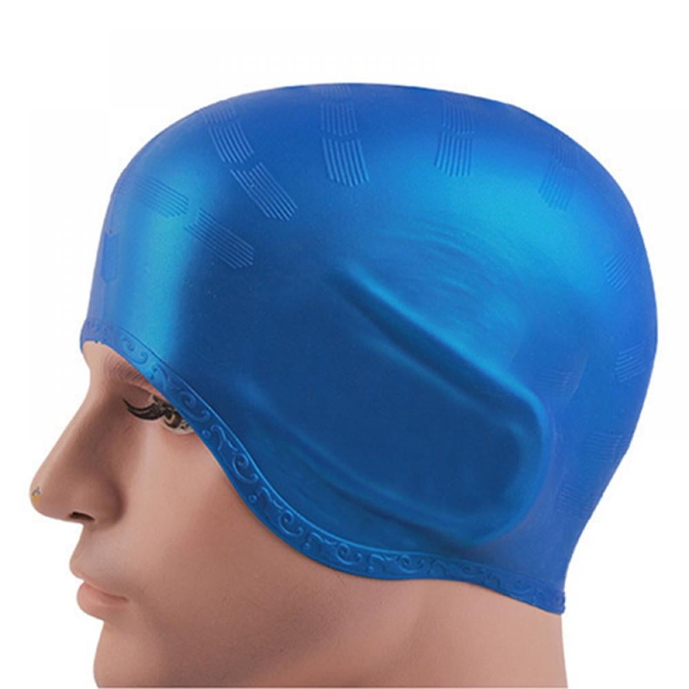 Jolly Adults Swimming Caps Men Women Long Hair Waterproof Swim Pool Cap ...