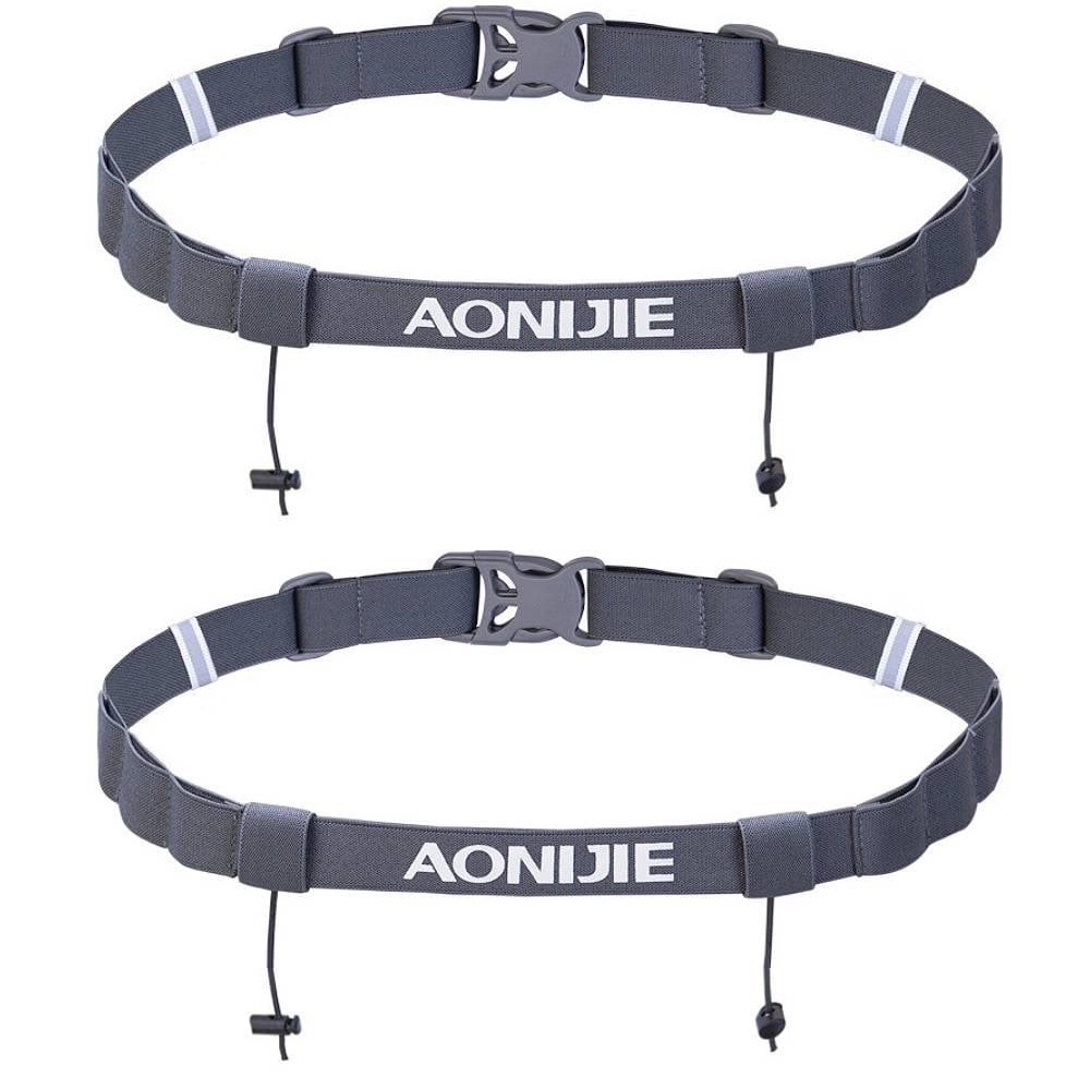 AONIJIE 2Pcs Triathlon Running Race Number Belt Adjustable Bib Holder ...