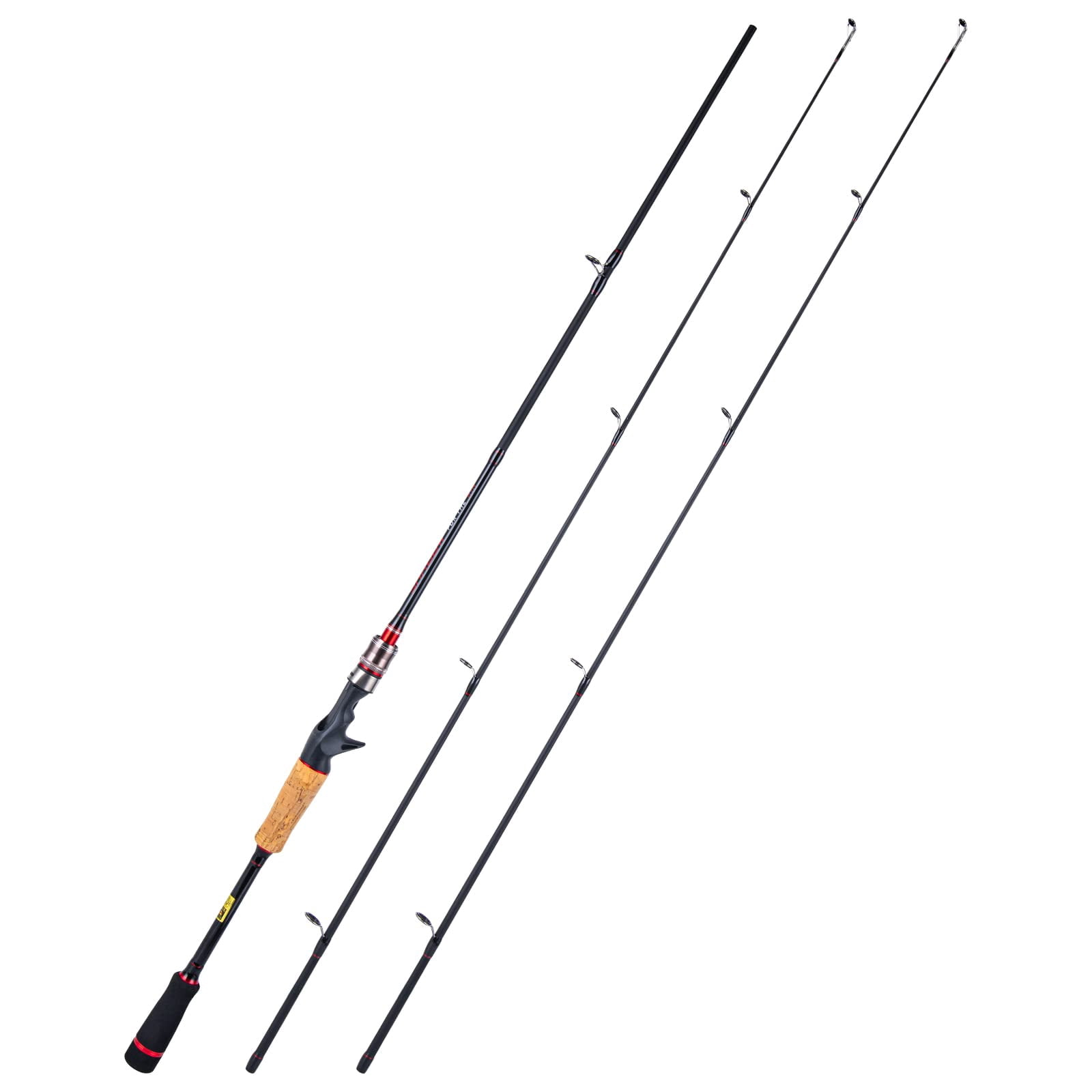 Goture Fishing Rod Carbon Fiber Casting&Spinning Rod with 2-Tip M and ...