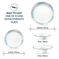 Corelle Ocean Blues Dinnerware Set, Service for 4, 16-Piece Vitrelle ...