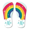 Personalized Planet Rainbow Flip Flops - Comfortable, Colorful ...