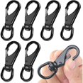 6 Pcs Stainless Steel Swivel Carabiner Hooks 2.57" Snap Swivel Hooks ...