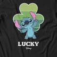 Disney Lilo & Stitch Lucky Clover St Patrick's Day Men's T Shirt (Black ...