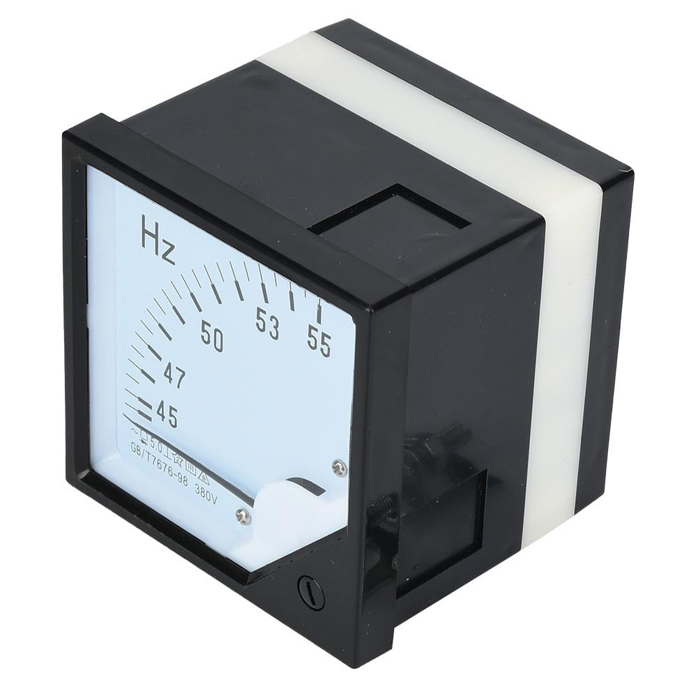 LHCER Frequency Meter,Square Panel Frequency Meter 45-55Hz AC 380V 1.5 ...