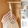 Hangers Perforated Clothes Rack Storage Artifact Balcony Folding ...