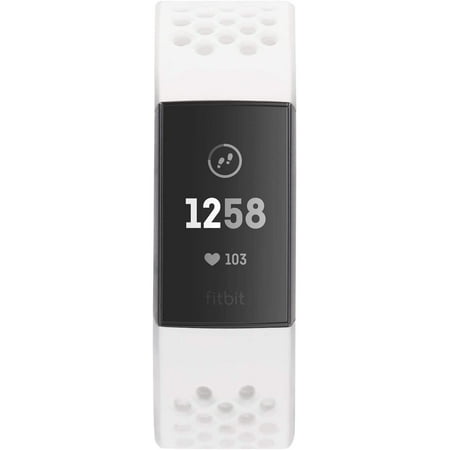 Fitbit Charge 3 special edition fitness activity tracker - White - Open ...