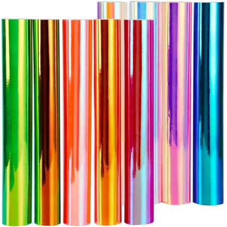 Holographic Opal Vinyl Sheets for Cricut, 11 Permanent Adhesive Backed ...