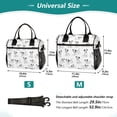 ALAZA Dalmatian Cute Print Cooler Lunch Bag Insulated Reusable Lunch ...