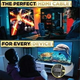 PowerBear 4K HDMI Cable 10ft | High Speed, Braided, Gold Connectors ...