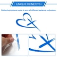 Unique Bargains Reflective Bumper Decal Reflective Blue Square Cross ...
