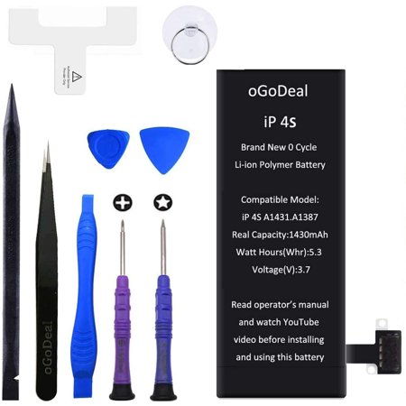 Battery Replacement for Model IP 4S A1431, A1387 with Full Set Repair ...