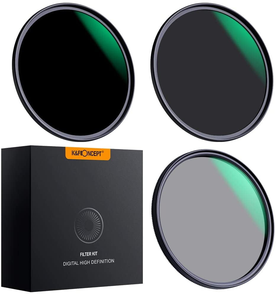K&F Concept 77MM Filter Kit CPL+ND8+ND64 18-Layer MRC Slim Circular ... K&F Concept 77MM Filter Kit CPL+ND8+ND64 18-Layer MRC Slim Circular ...