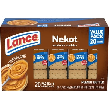 Lance ToastChee Cheddar Sandwich Crackers - 8 Individual Snack Lunch ...