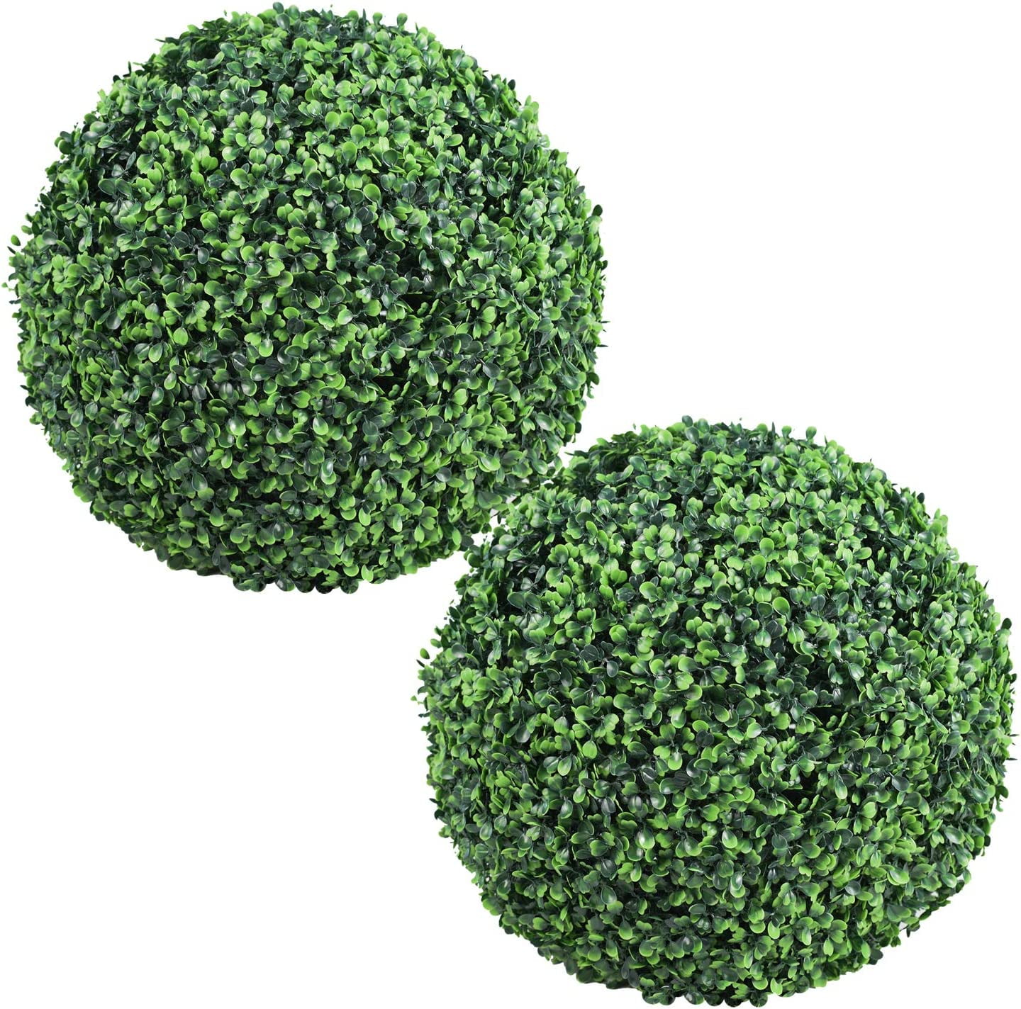 Decwin 2 Pcs 20.5 Inch Boxwood Ball 4 Layers Topiary Balls UV-Proof ...
