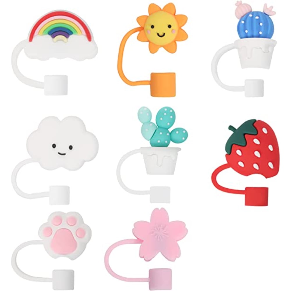 PEACNNG Straw Caps Covers, Straw Covers For Reusable Straws, Straw Tip ...