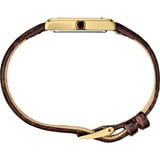 Seiko Ladies Watch SWR066: Light Champagne Dial, Gold Hands, Leather Band - Walmart.com